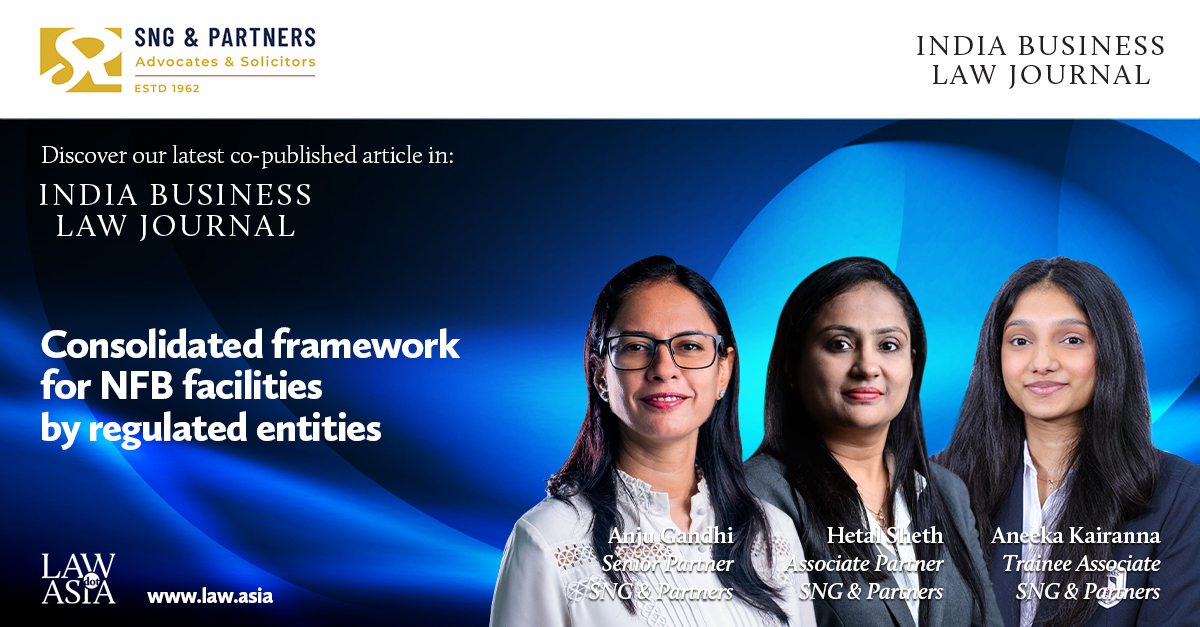 Consolidated framework for NFB facilities by regulated entities - SNG ...